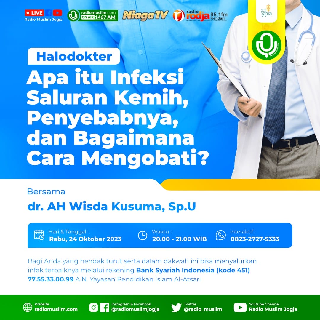 Halo Dokter - Apa itu Infeksi Saluran Kemih, Penyebabnya, dan Bagaimana Cara Mengobati? - Radio ...