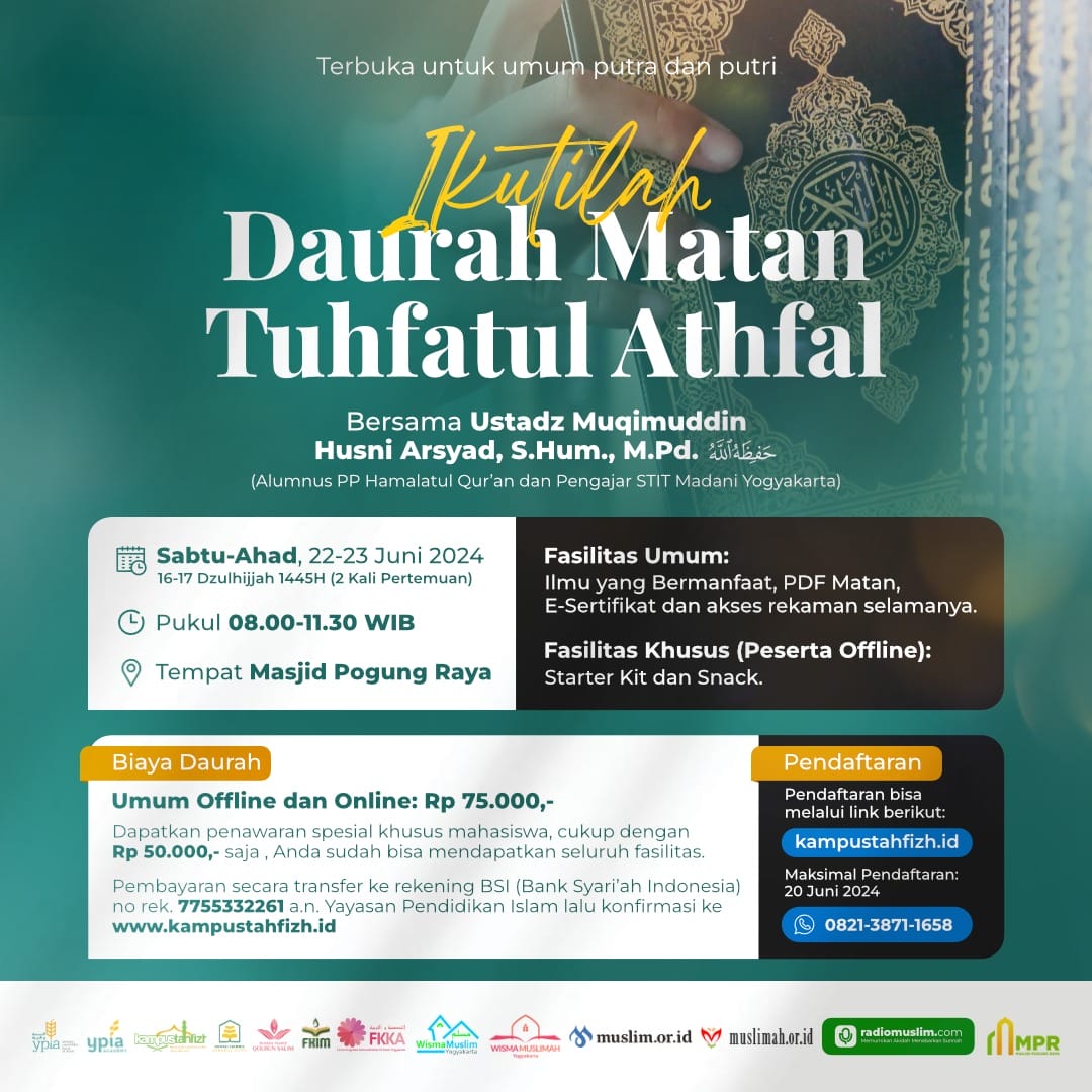 Dauroh Matan Tuhfatul Athfal - Radio Muslim Jogja