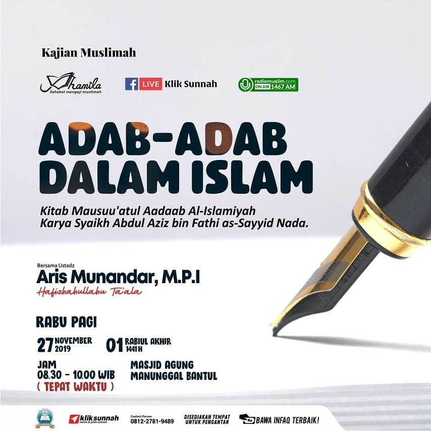 ADAB-ADAB DALAM ISLAM - Radio Muslim Jogja
