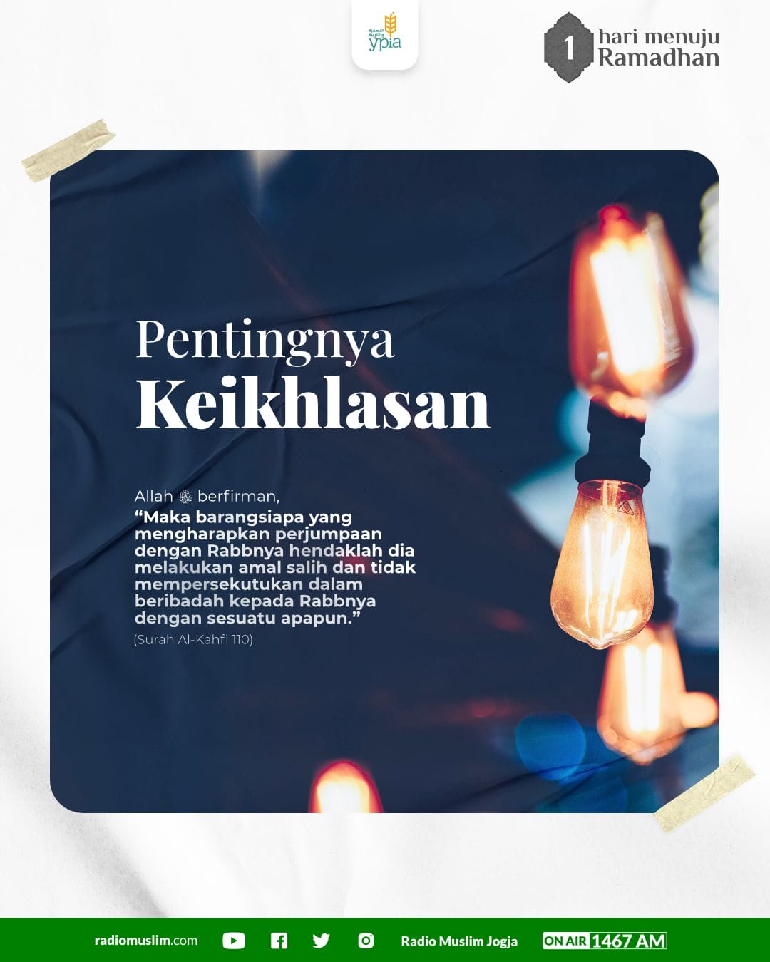 Pentinngnya Keikhlasan - Radio Muslim Jogja