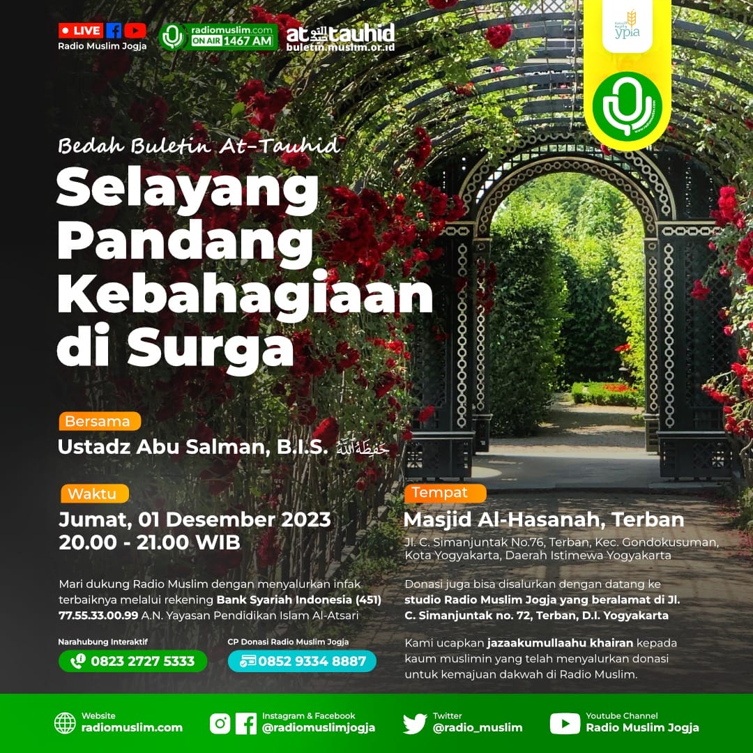 Bedah Buletin At-Tauhid - Selayang Pandang Kebahagiaan di Surga - Radio ...